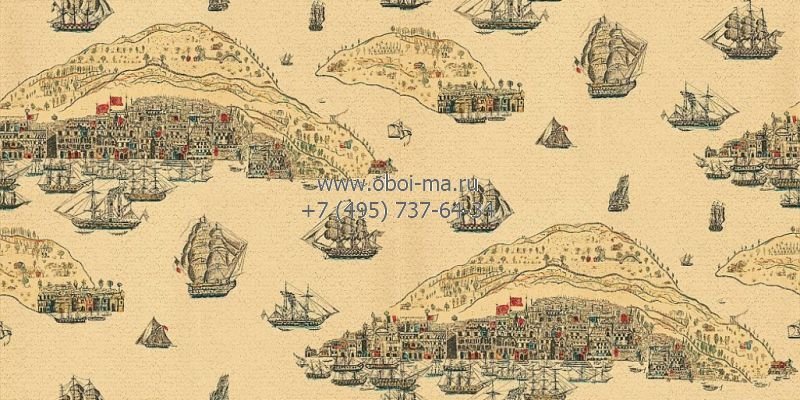 Обои Zoffany Trade Routes TRA04003, цены, фото | Интернет-магазин Oboi ...